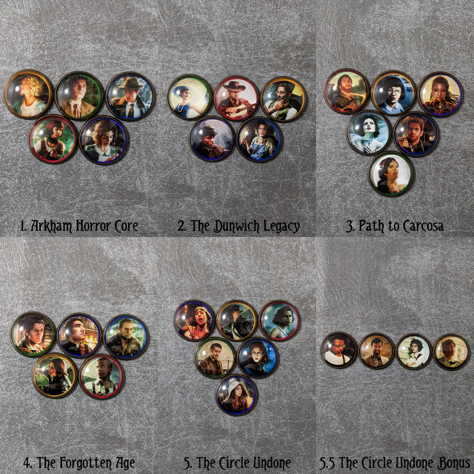 Arkham Horror The Card Game Investigator Inspired Unofficial Glass ...