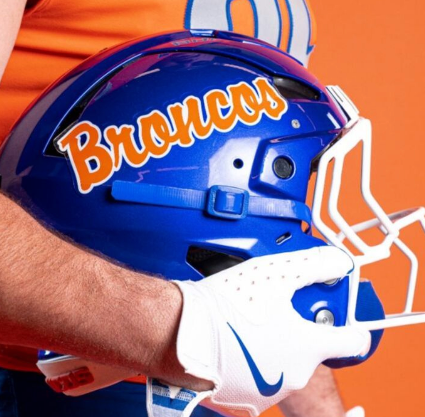 Boise State Football Helmet Decals - Script | eBay