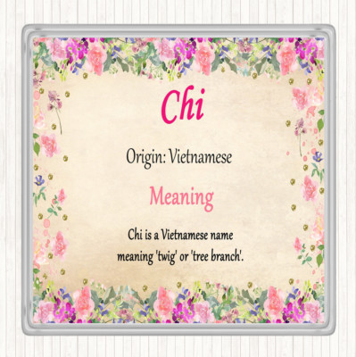 Chi Name Meaning Drinks Mat Coaster Floral | eBay UK