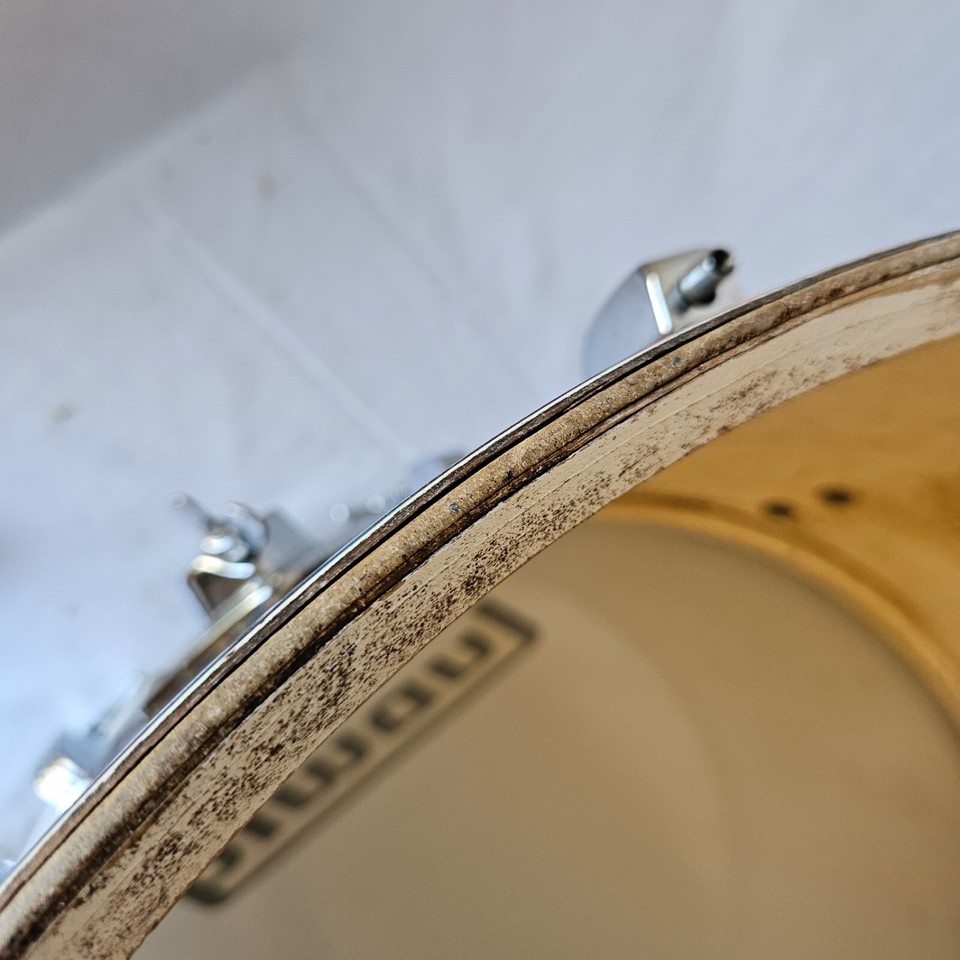 Ludwig 22x14" Psychedelic Red Bass Drum Keystone Badge 1960s | eBay