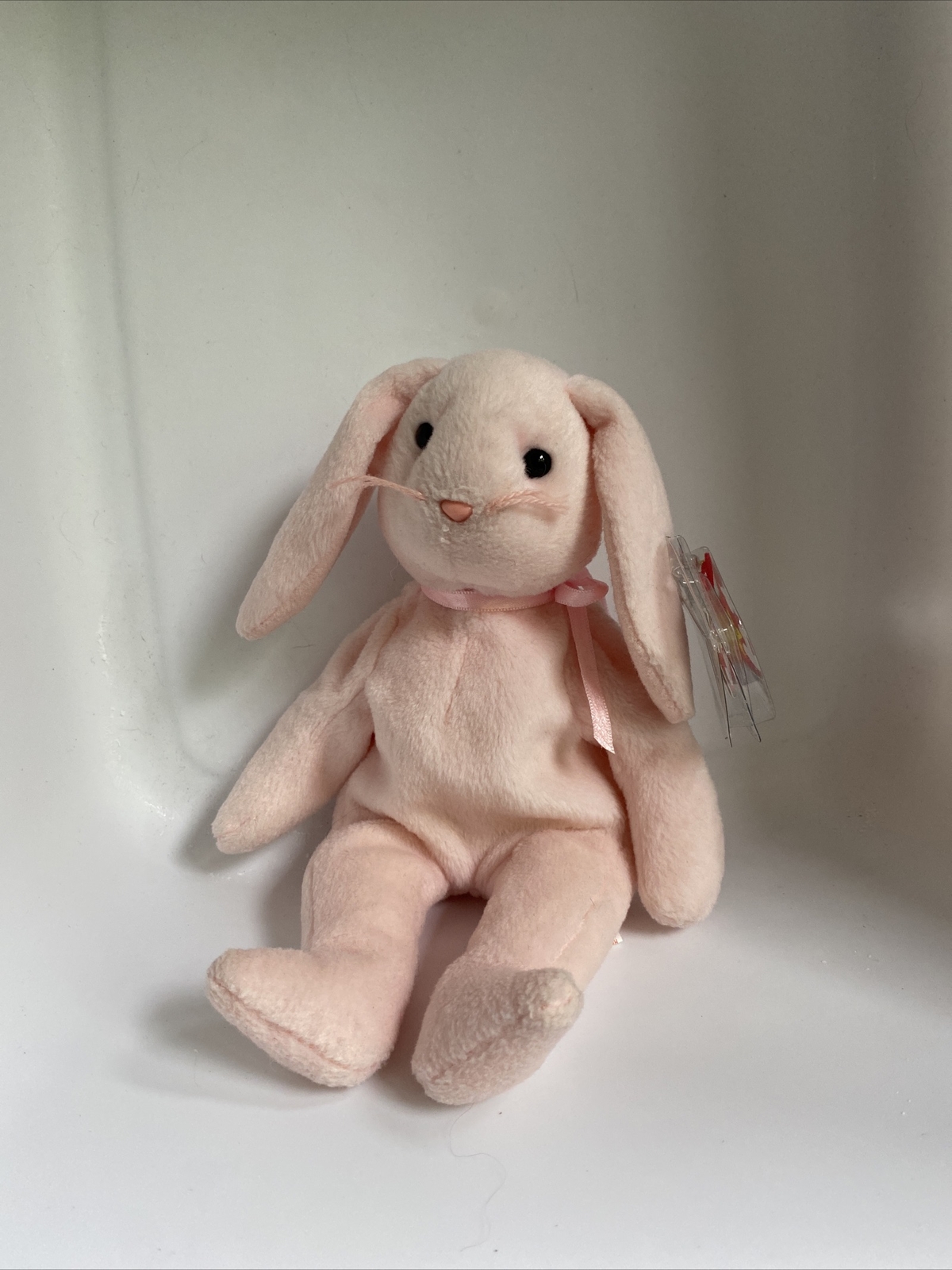 Ty 4117 Beanie Babies Hoppity Rabbit - Pink: w/ Tag Plush Stuffed ...