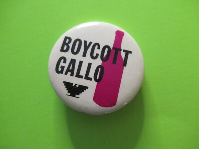 VINTAGE UNITED FARM WORKERS UNION 1 1/2" BADGE BUTTON PINBACK PIN ...