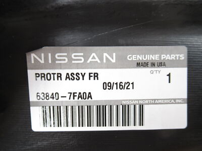 2017-2020 Genuine Nissan Rogue Passenger RH Front Fender Splash Shield ...