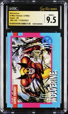 1992 MARVEL IMPEL X-MEN WOLVERINE JIM LEE AUTOGRAPH CGC 9. 5 SiG SERIES ...