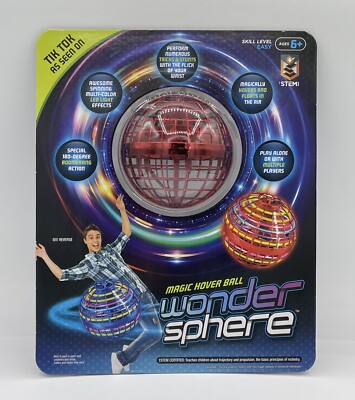 Wonder Sphere NEW Magic Hover Ball Red Boomerang Multi-Color LED Light ...