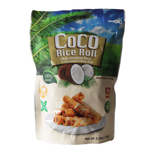 Coco Crispy Rice Rolls Snack Coconut Flavour - 100g | eBay UK