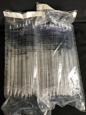 (50) FISHERBRAND 50mL Polystyrene TD Graduated Serological Pipet Plug ...