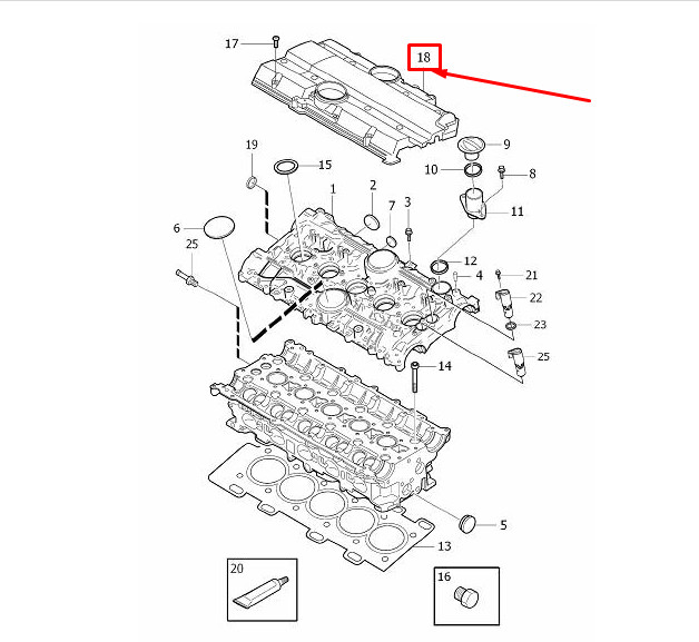 Volvo 31339765 Genuine OEM Factory Original Valve Cover for sale online ...