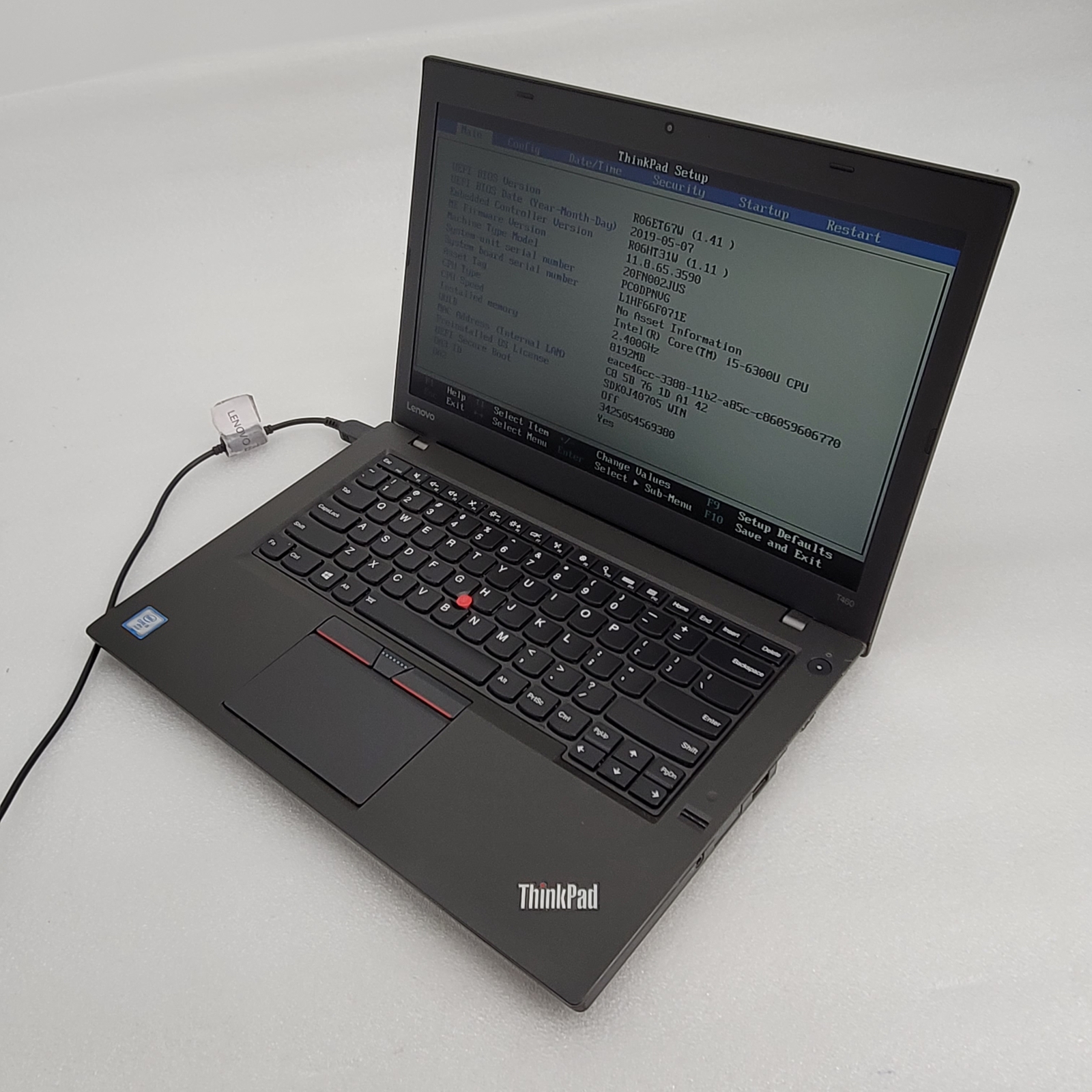Lenovo ThinkPad T460 Core i5-6300U 2.4GHz 8GB RAM No HDD 14" -*** Boot to Bios | eBay