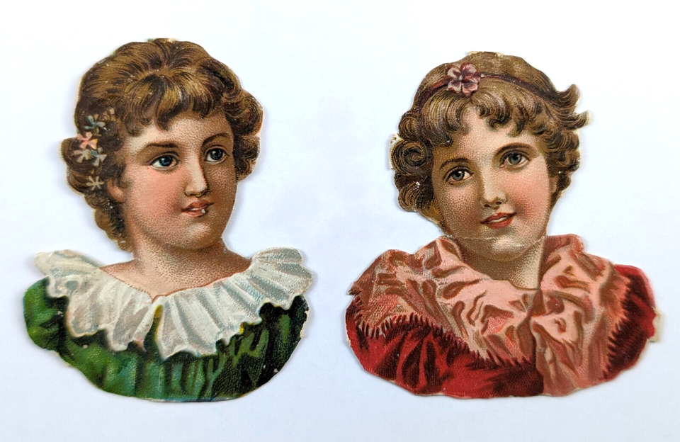 Die Cut Scrap Victorian Women Heads Busts Lot Of 12 | eBay