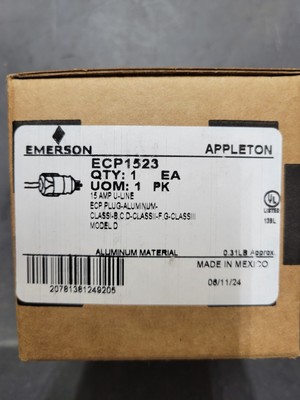 APPLETON ECP1523 125VAC 15A PLUG BRAND NEW IN ORIGINAL BOX | eBay