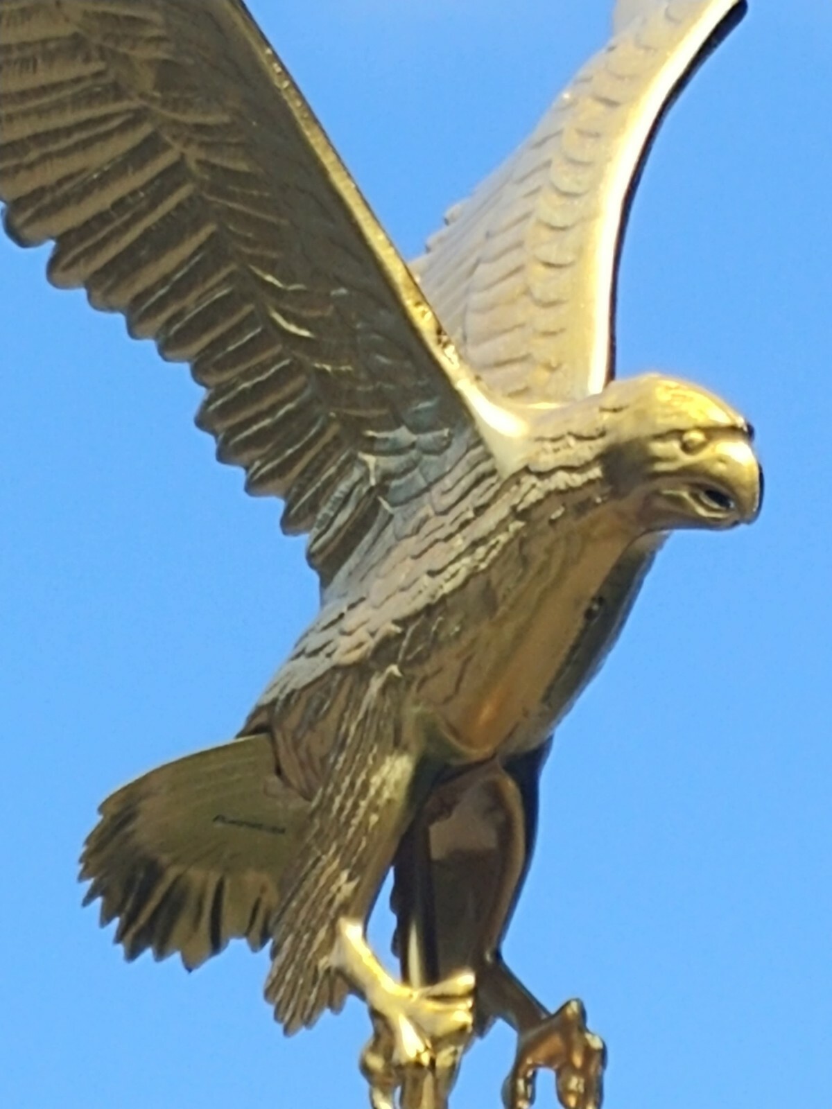 Flagpole Eagle Topper Decorative Gold Finial Globe Outdoor XX-Large 32 ...