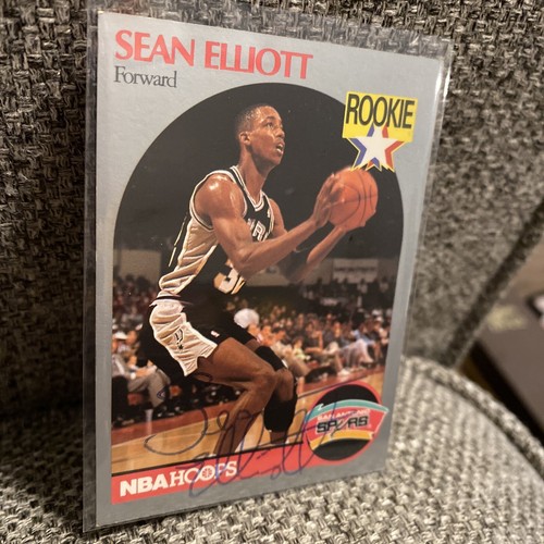 1990 NBA Hoops #267 Sean Elliott RC Rookie San Antonio Spurs ...