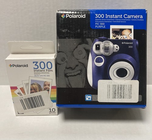Polaroid 300 Instant Film Camera Pic 300 Purple W Strap & 300 Instant ...