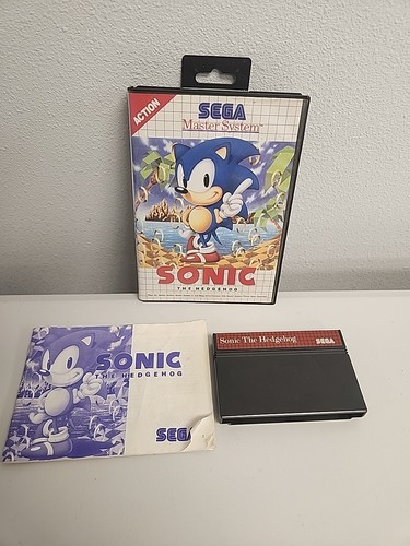 Sega Master System Game In Box Sonic With Manual - Tested | eBay