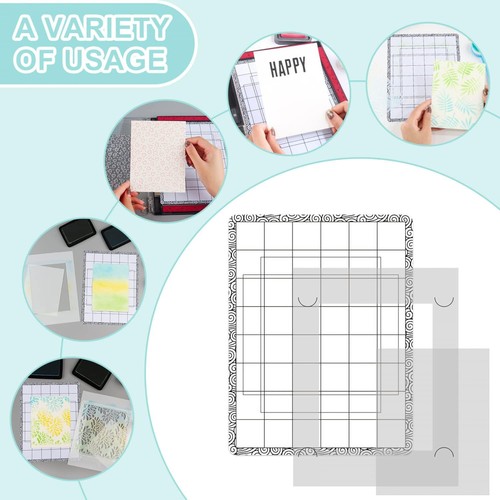 3Pcs/Set Stick and Stamp Mat fixed Blending Template Multi Use Low ...