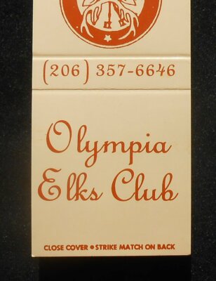 1980s? BPOE Elks Lodge No. 186 Dining & Dancing Olympia WA Thurston Co ...