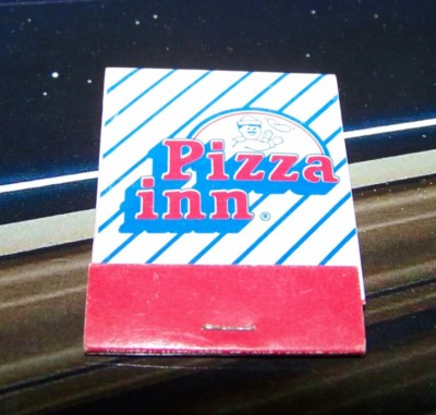 Rare Vintage Matchbook Pizza Inn Restaurant W Cute Illustration Cool ...
