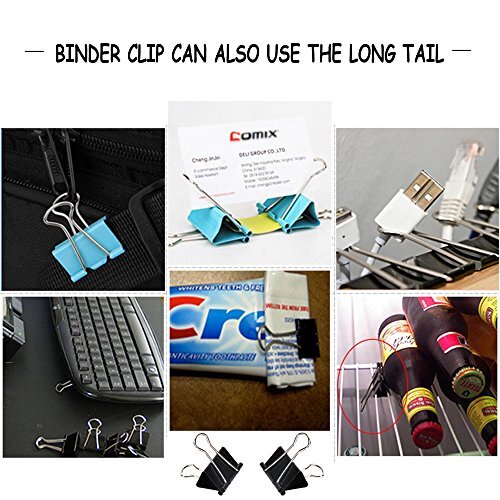 24 Pack 2" Extra Large Binder Clips Big Paper Clamps for Office ...