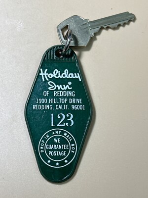 Holiday Inn Hotel Motel Room Key Fob & Key Redding California #123 | eBay