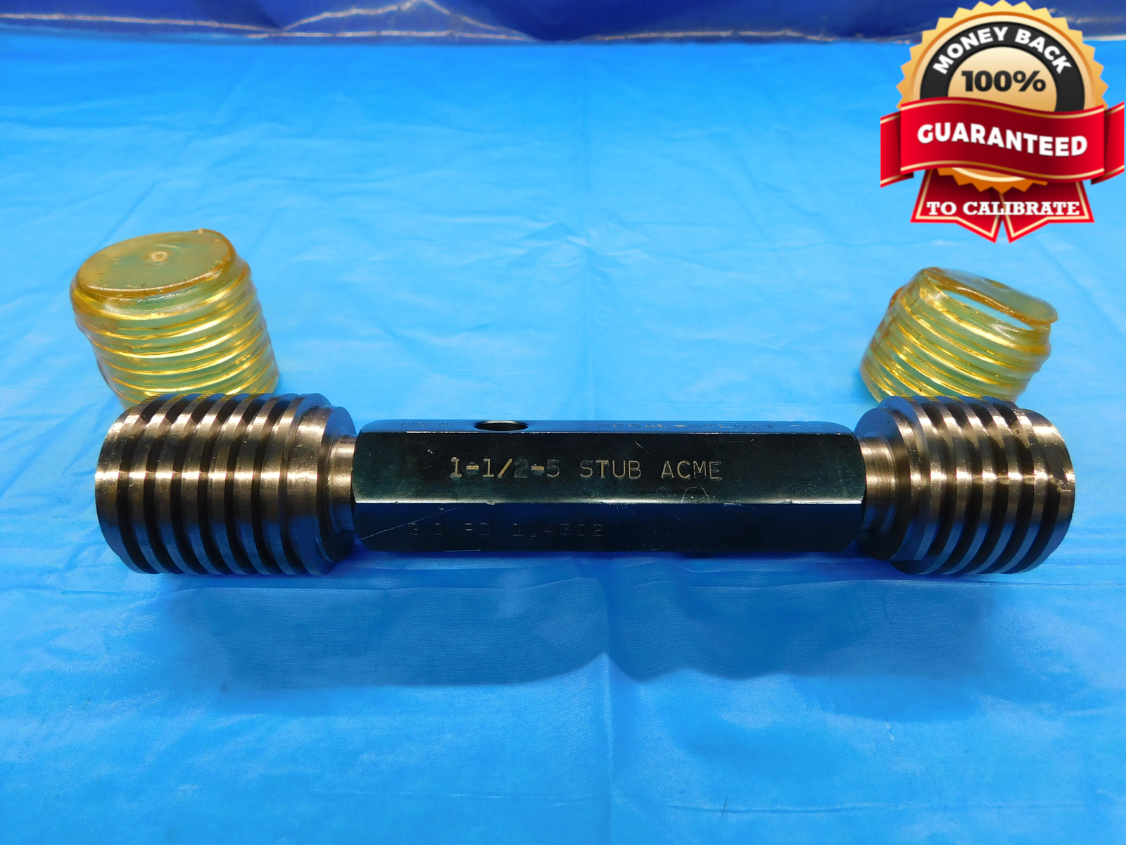 1 1/2 5 STUB ACME 2G LEFT HAND SET THREAD PLUG GAGE 1.5 GO NO GO = 1. ...