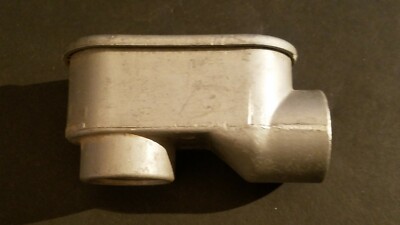 Small ALUMINUM 3/4" LB Conduit Pull Box 504G | eBay