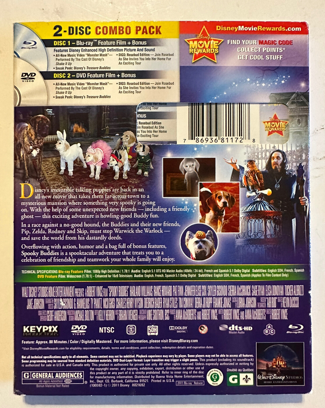 Spooky Buddies (Blu-ray/DVD 2011) with lenticular slipcover Disney ...