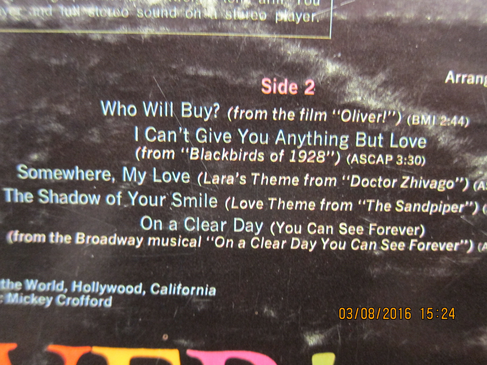 Ed Ames - Sings the Hits of Broadway and Hollywood - RCA Victor Records ...