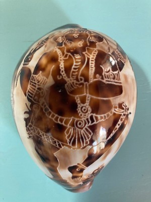 Ganesha/Ganesh Hindu God carved on seashell | eBay