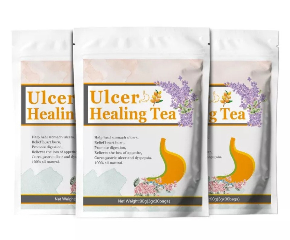 ULCER HEALING TEA NOURISH STOMACH RELIEVE ULCER ACUTE GASTRITIS 30 TEA ...