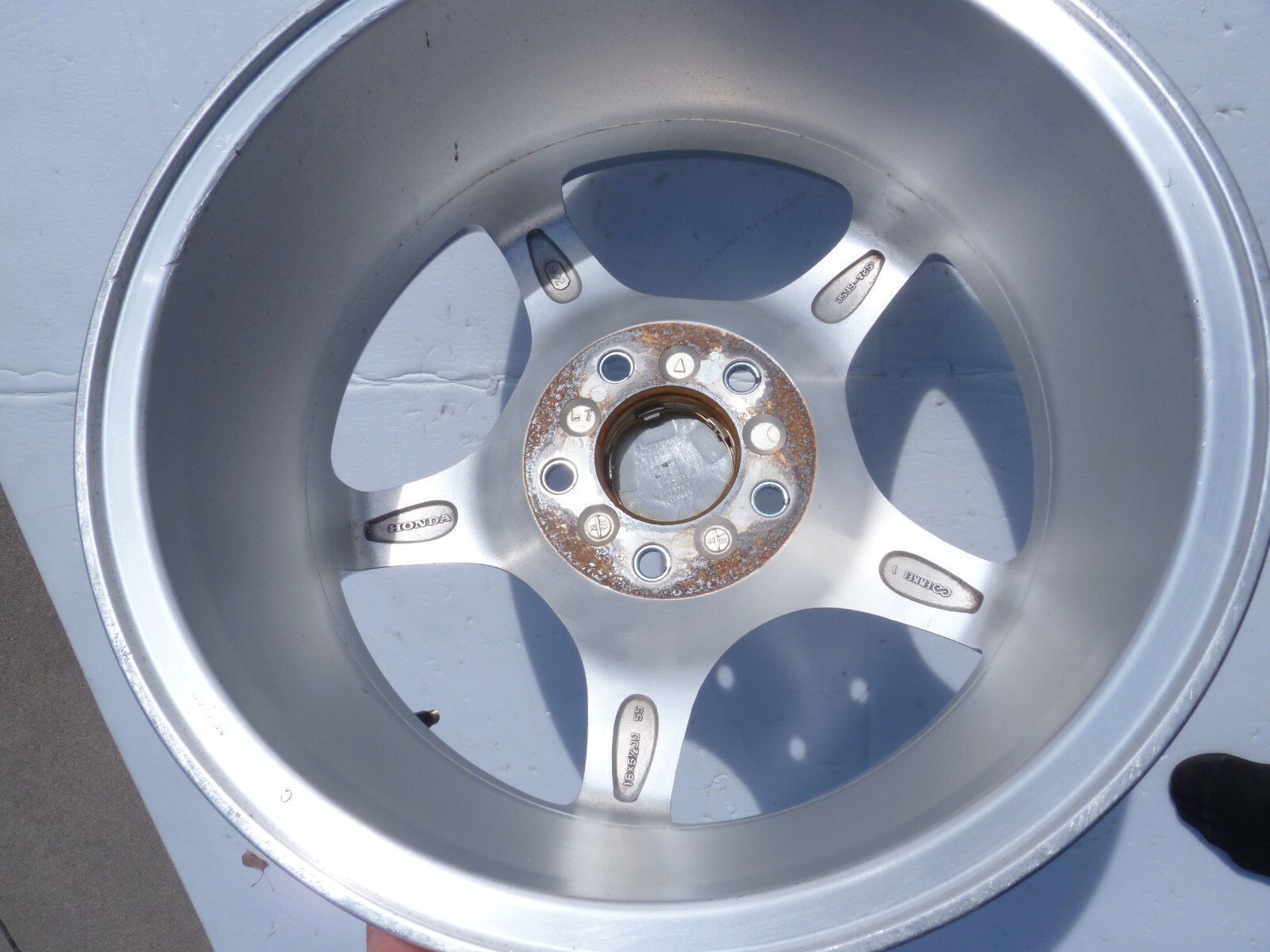 00-2003 Honda S2K S2000 Machined Polished Front WHEEL 16 inch OEM RIM 5 ...