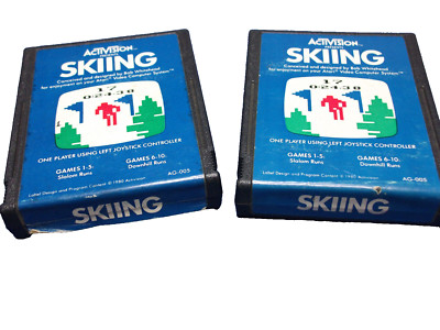 SKIING AG-005 Vintage ACTIVISION ATARI Video Game Cartridge LAST ONES ...