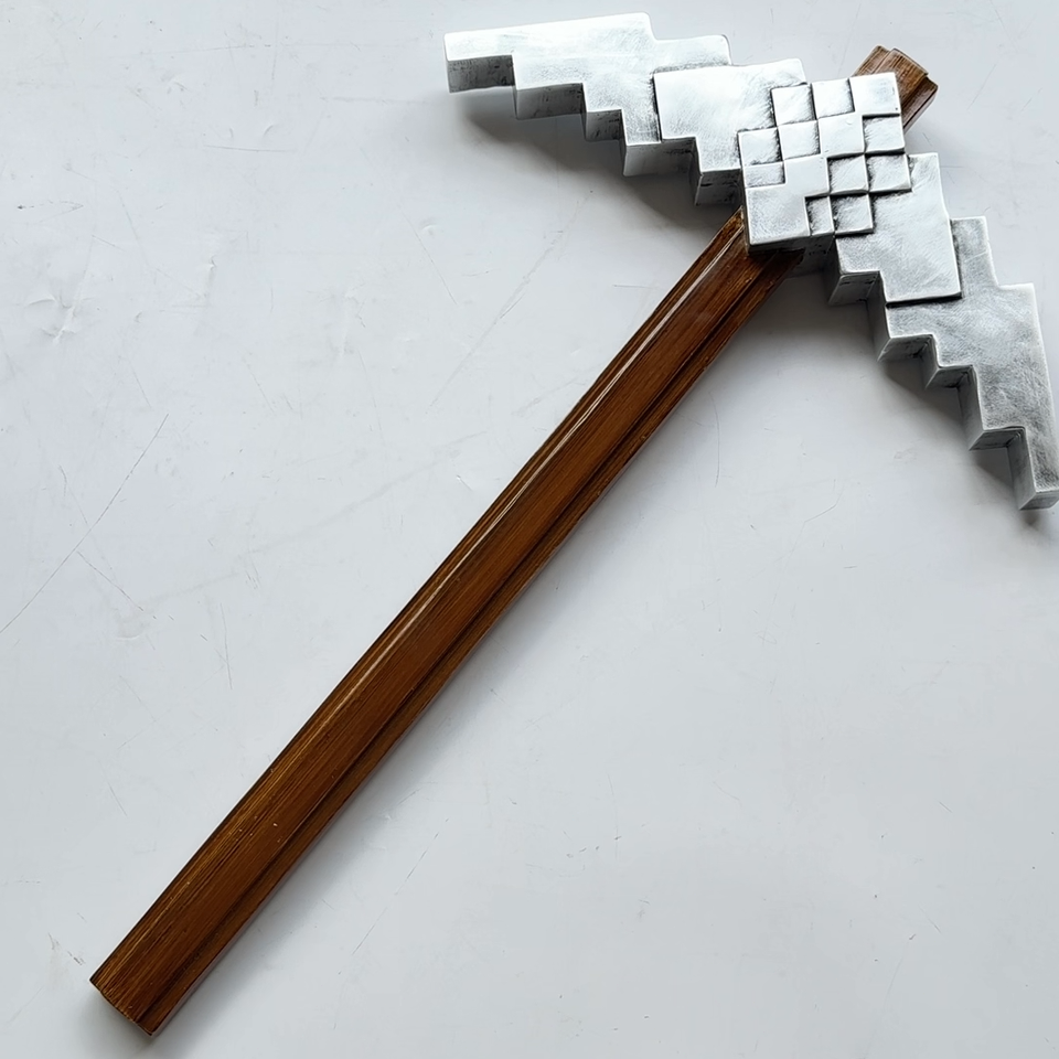 31.7in Minecraft Block Restoration Pickaxe Collectible Display Piece ...