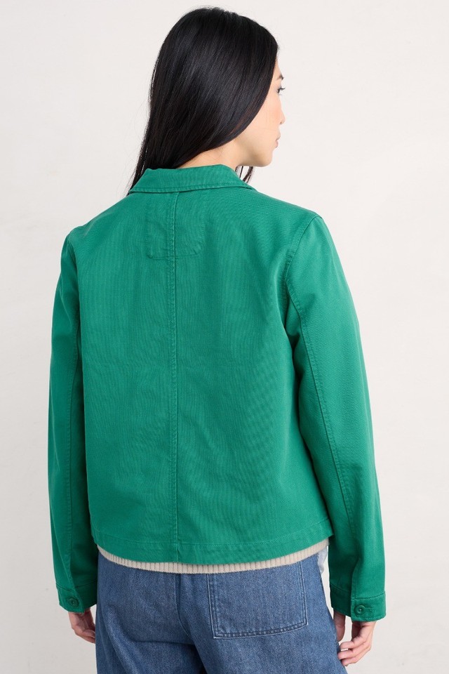Seasalt Women's Jacket - green Coombe Lane Cotton Jacket - Regular ...