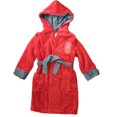 Boys Official Licensed Liverpool Football Club Hooded Fleece Dressing ...