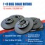 Front + Rear Disc Brake Rotors for Hyundai IX35 LM 10/12 - 6/15 Premium ...