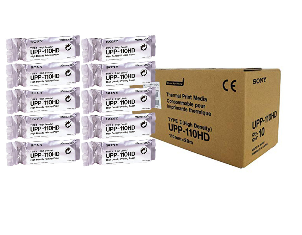 SONY UPP-110HD High Density Printer Paper - Genuine SONY - Box of 10 ...