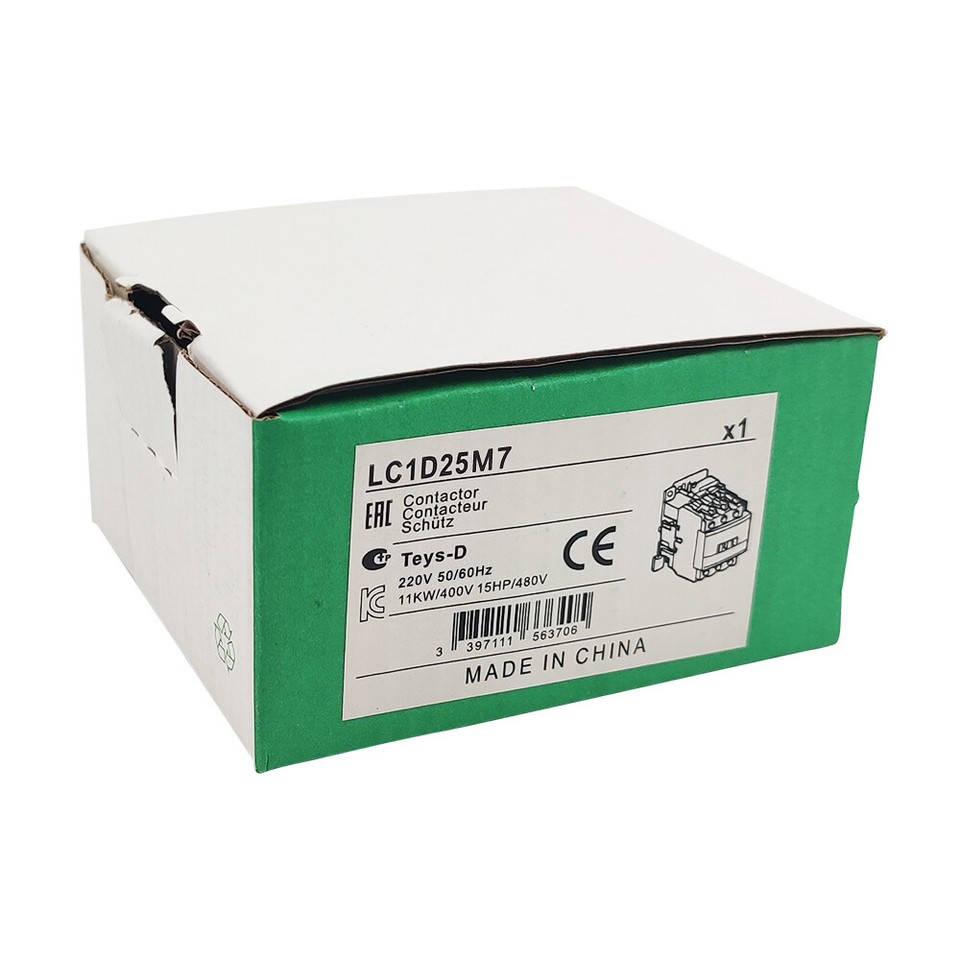 4PCS TeSys Deca LC1D25M7 Contactor 220V coil AC 25A replace Schneider ...