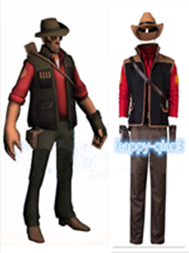 Team Fortress 2 Sniper Blue Cosplay Uniform Costume set custom made | eBay