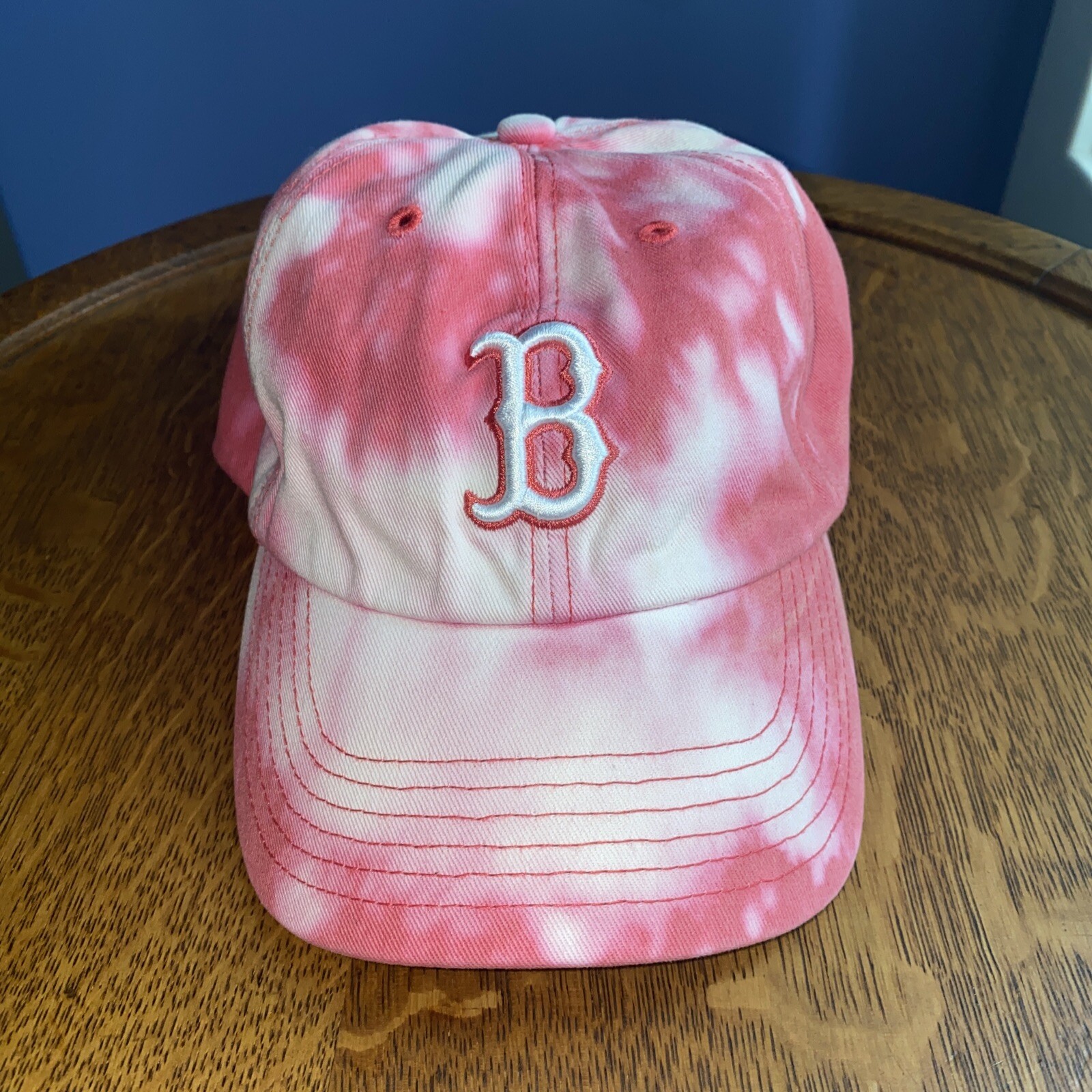 Vintage Boston Red Sox Pink Hat Cap Custom Bleach Tie Dye Women’s MLB ...