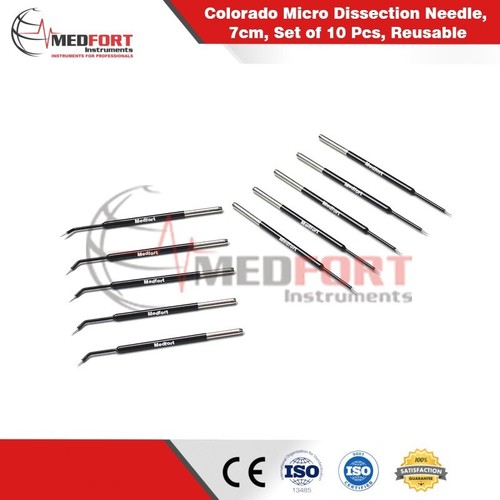 Colorado Micro Dissection Needle 7cm Straight 5Pcs/Angled 5Pcs Set Of ...