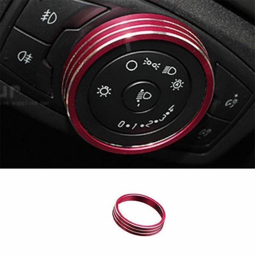 Red Aluminum Function Control Button Button Trim 1PCS For Ford Ranger ...