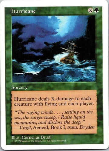 Magic the Gathering Hurricane Core Set 5th Edition MTG Free Shipping ...