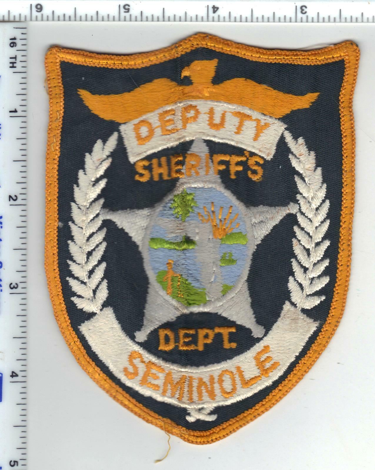 Seminole County Sheriff (Florida) 3rd Issue Uniform Take-Off Shoulder ...