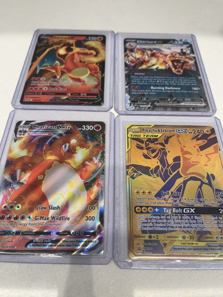Pokemon CHARIZARD & RAINBOWS| 5 CARD LOT GOD PACK GUARANTEED EX/V/VMAX ...