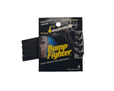 New Genuine Bump Fighter Disposable Razors - (1) Pack of 4 Razors ...