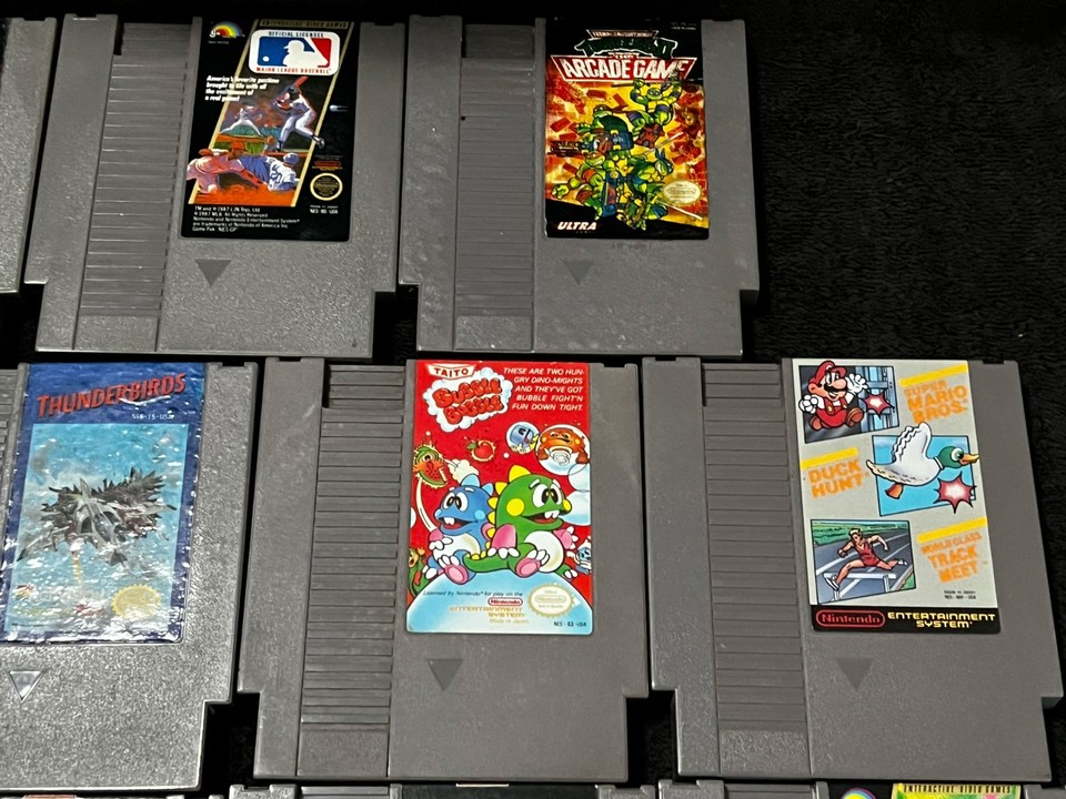 1980s 11 NES GAME LOT • NON or PARTIALLY WORK • VINTAGE NES NINTENDO ...