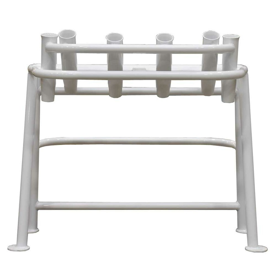 Crownline Boat Leaning Post Frame | w/ Rod Holders White | eBay