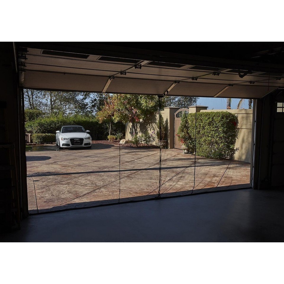 Garage Screen Door Double Instant Magnetic Closure Insect Mosquito Net ...