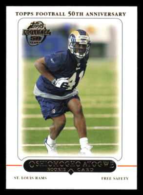 2005 Topps Oshiomogho Atogwe #405 St. Louis Rams Football Card | eBay